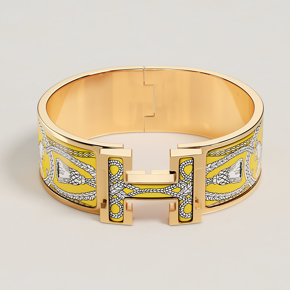 Clic Clac H Grand Apparat bracelet - Yellow | Hermès UK
